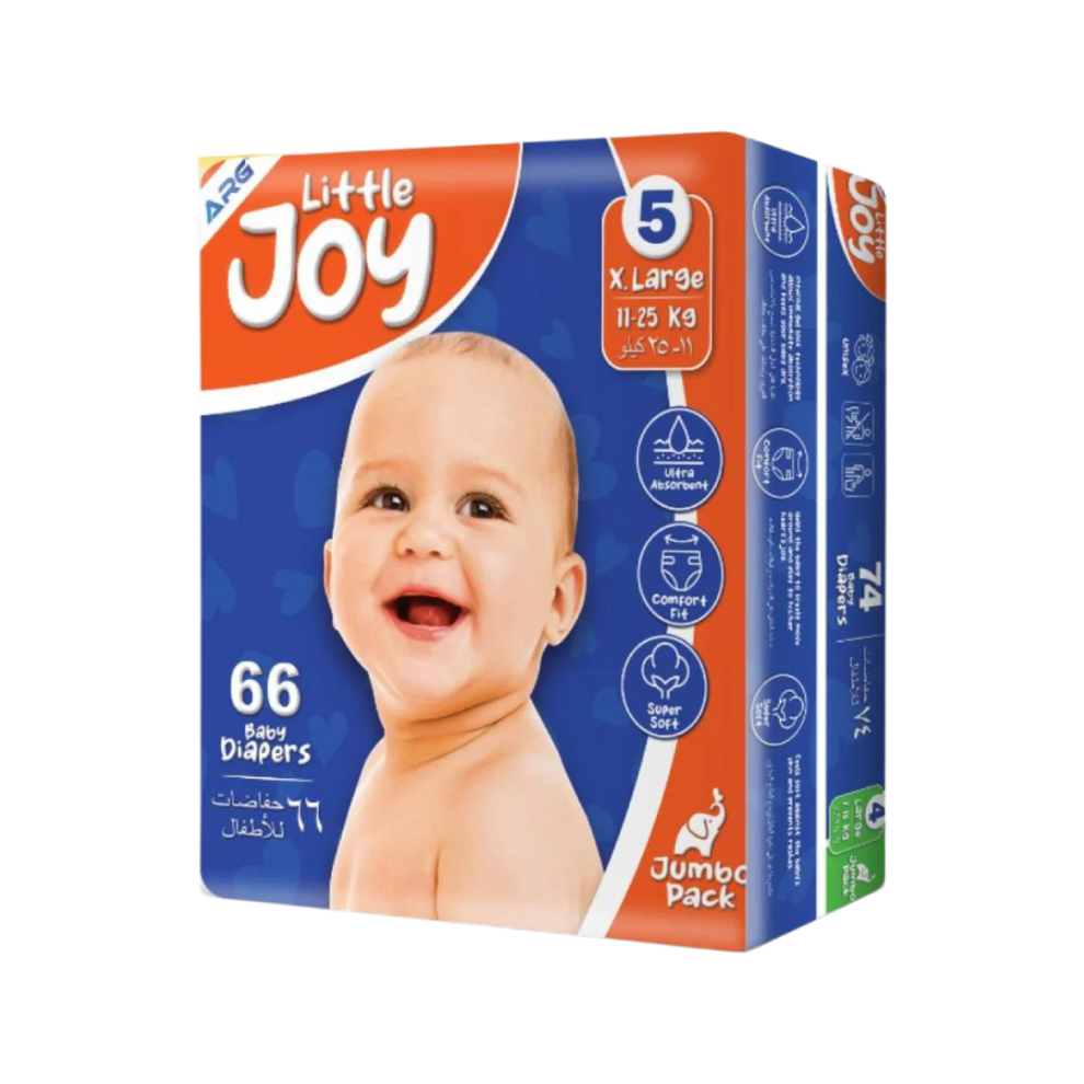 LITTLE JOY DIAPER JUMBO PACK XL 66s – ARG Personal Care